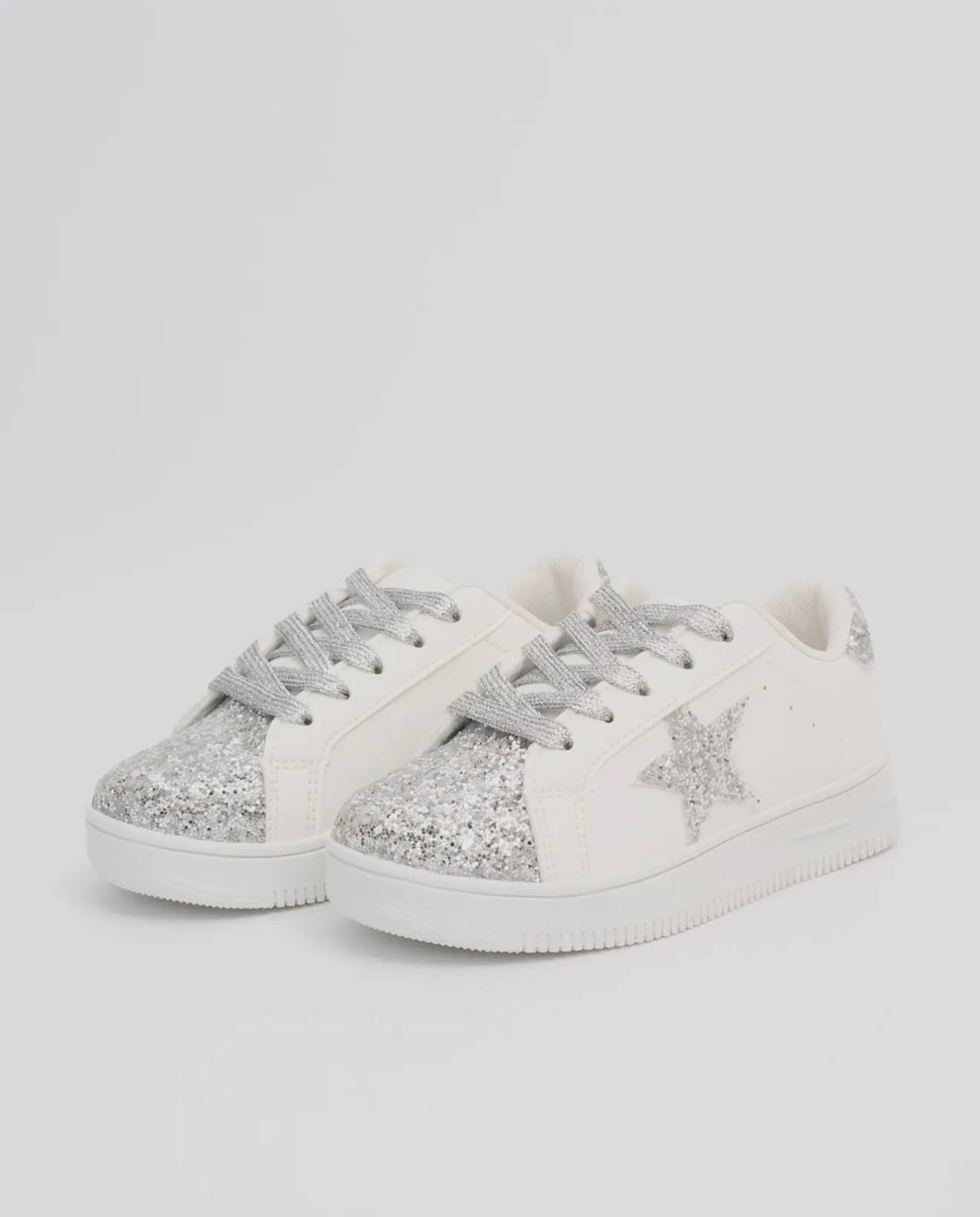 Girls Sparkle Star Sneakers – Willow 31